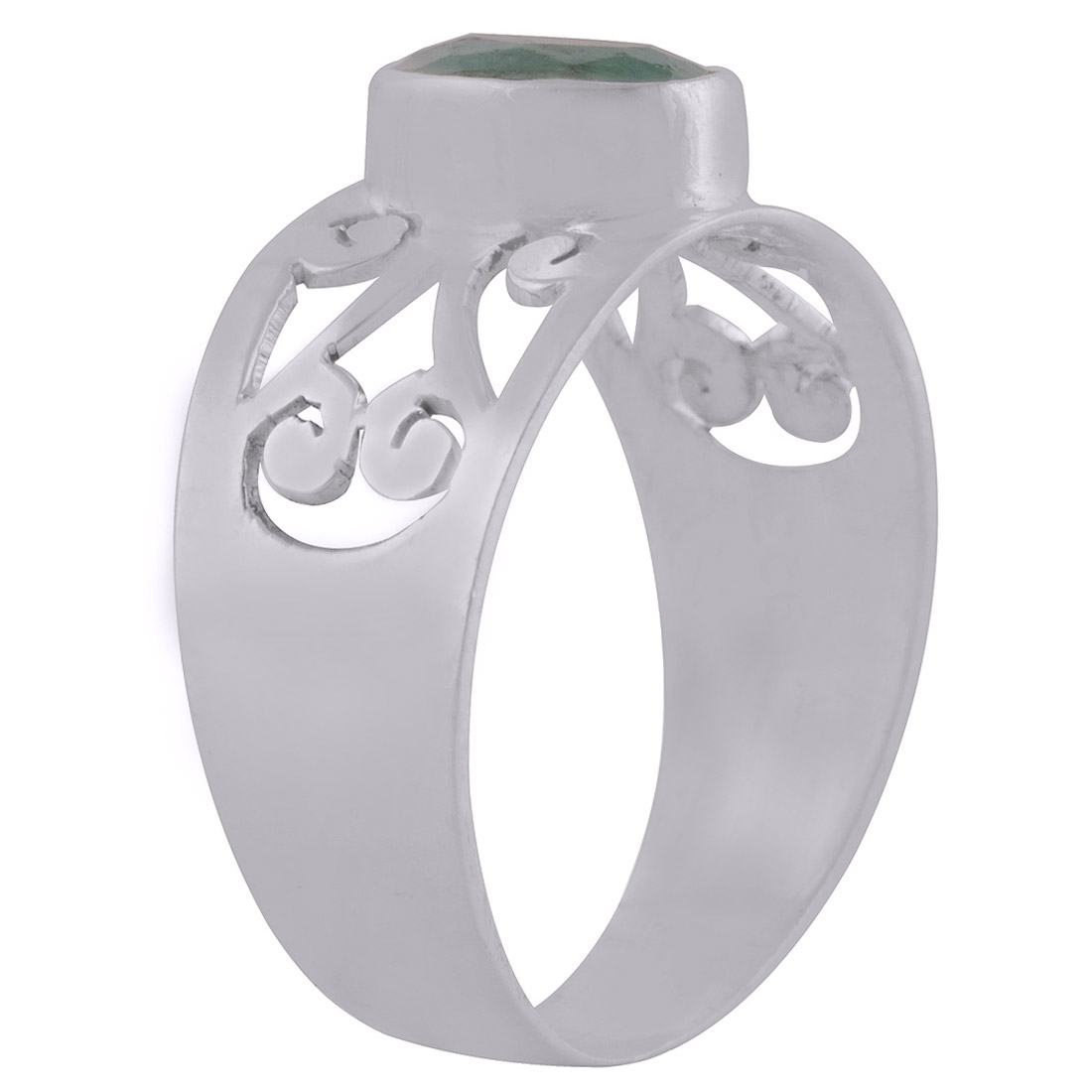 GREEN CORRUNDUM NATURAL GEMSTONE 925 STERLING SOLID SILVER OVAL CUT ...